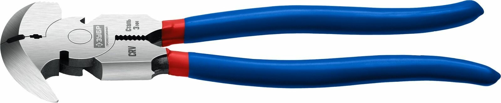 Клещи для сетки ЗУБР 270 мм, рабицы, Профессионал, закаленные губки специальной формы, двухкомпонентные ручки