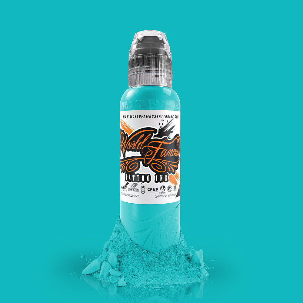 World Famous Ink тату краска Miami Blue - 15 мл