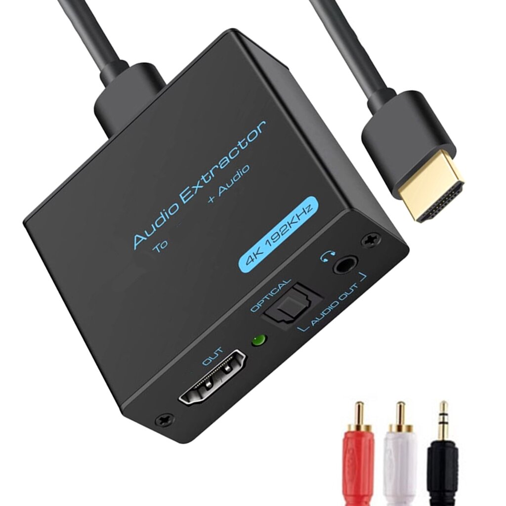 HDTV Sound Extractor 4K HDTV Splitter Адаптер Конвертер 3,5 мм Левый Правый Звуковой Выход Поддержка 5.1 HDCP 1080P