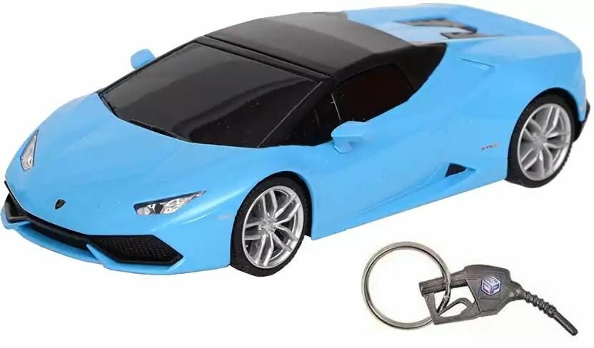 Модель машинки MSZ / Metal Speed Zone Lamborghini Huracan LP610-4 Spyder, 14 см, Заправь и поехали, масштаб 1:32, синяя