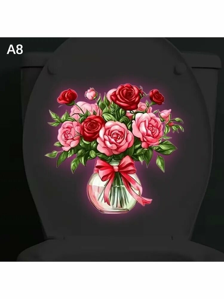 Светящаяся наклейка на унитаз 1