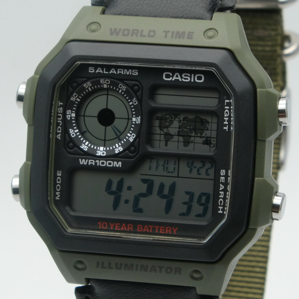 Наручные часы CASIO, зеленый — фото 1