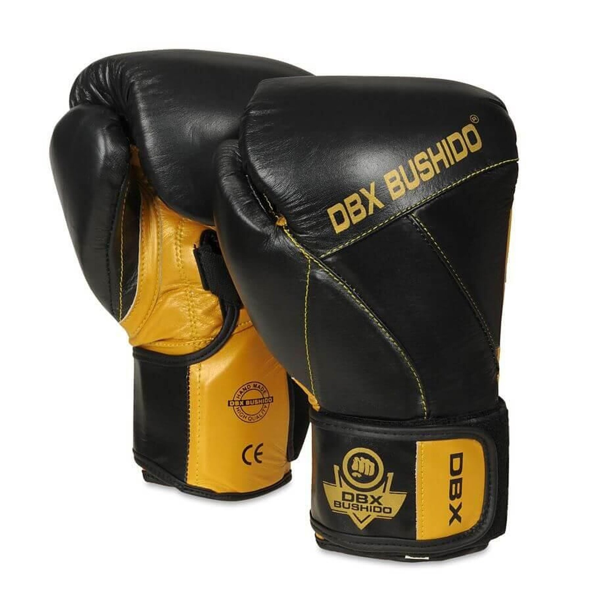 Боксерские перчатки DBX Bushido B-2v14 WristProtect для взрослых, Decathlon, Цвет: Золотой, Размер: 12 унций