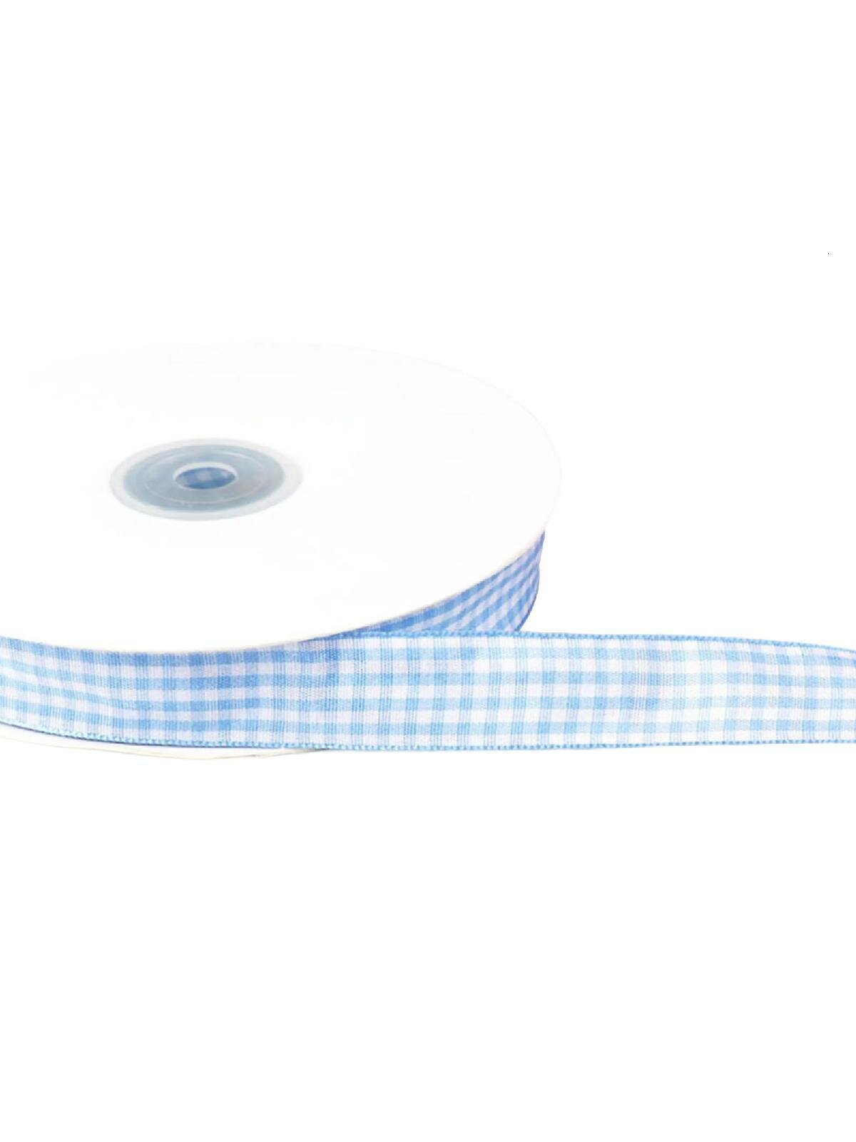 Декоративная гофрированная лента, небесно-голубой