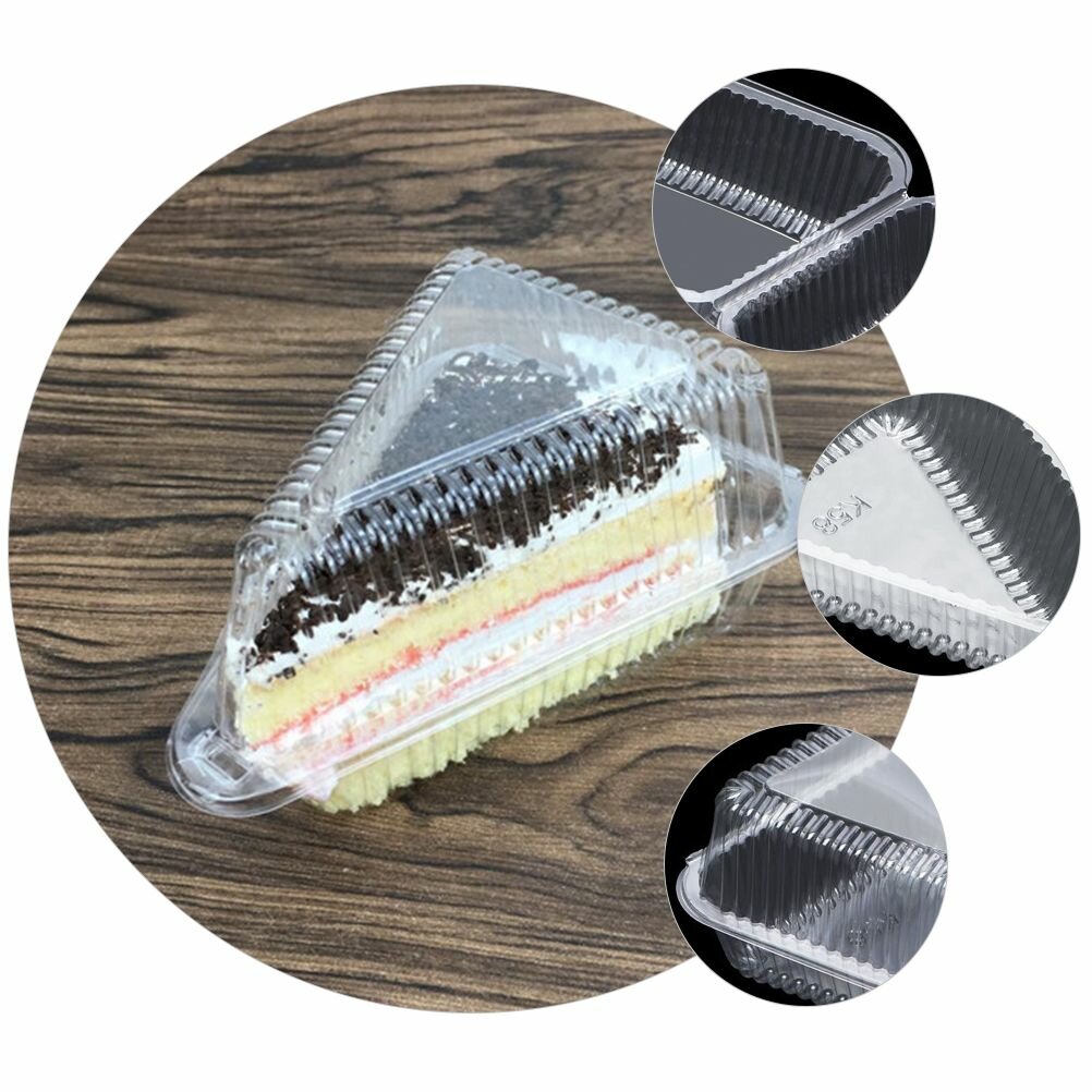 25 Штук Круглых Коробок Для Торта, Из Пищевого Пластика, Для Хранения