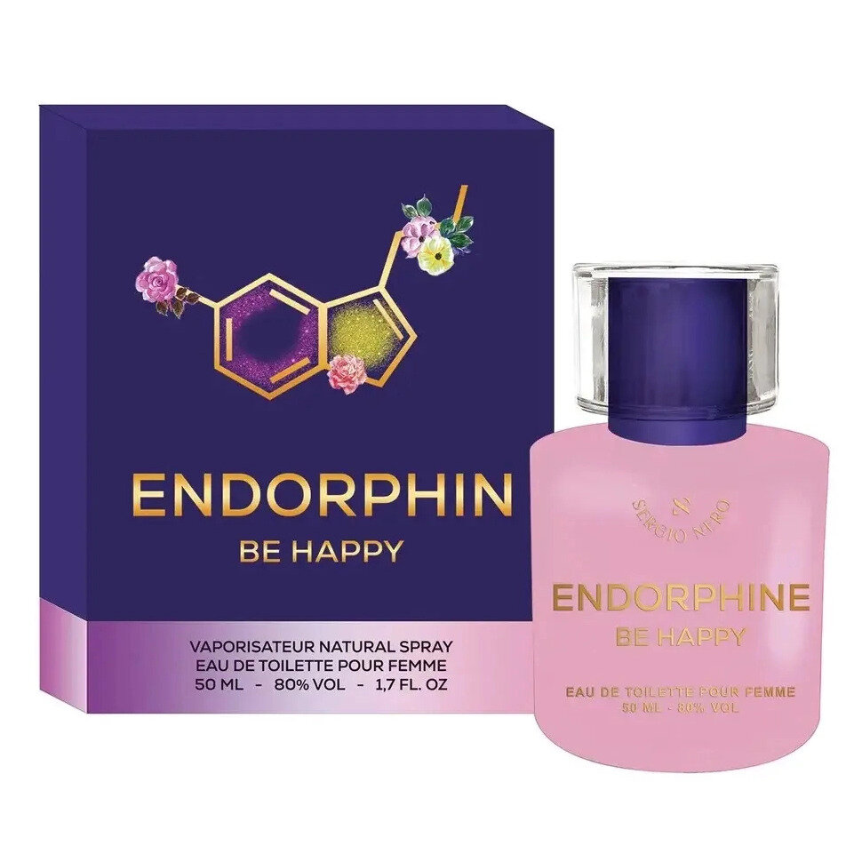 Туалетная вода Euroluxe Endorphin Be Happy 50 мл женская / Эндорфин Би Хэппи / Будь счастлива