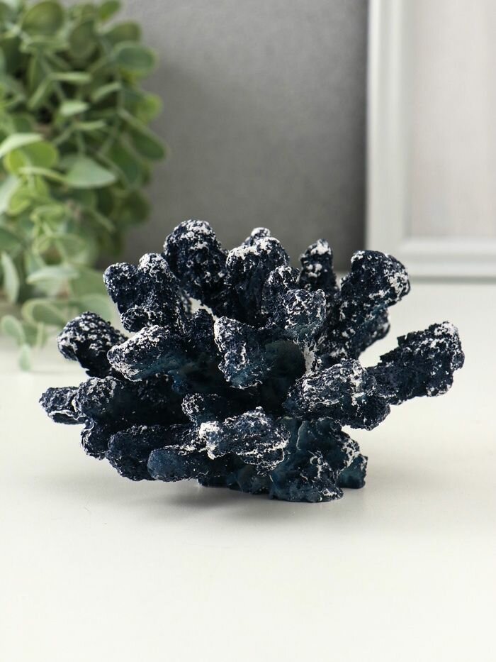 Фигурка полистоун Коралл синий , 12 11 8.5 см