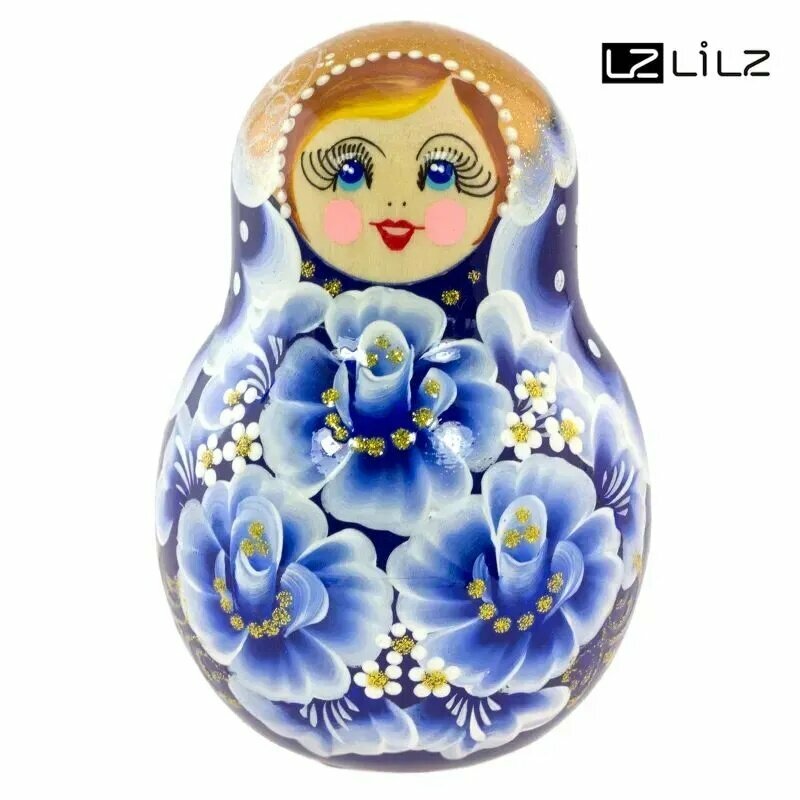 Ажна Неваляшка музыкальная деревянная 10 см сувенир