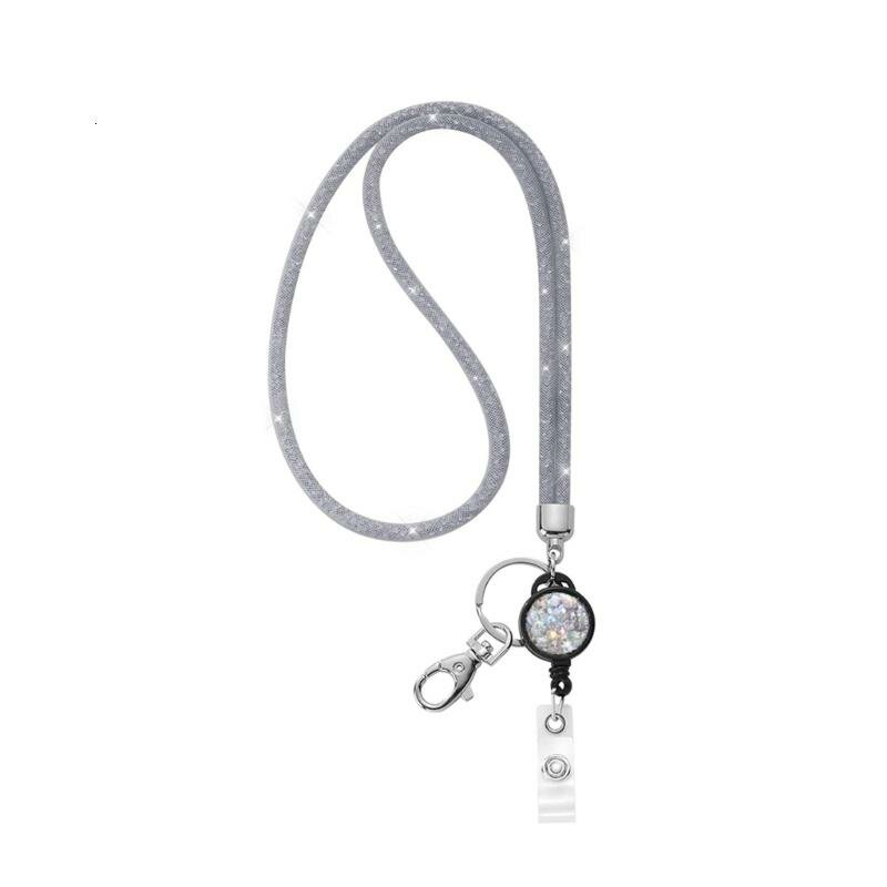 Блестящий ремешок-ожерелье, Серый