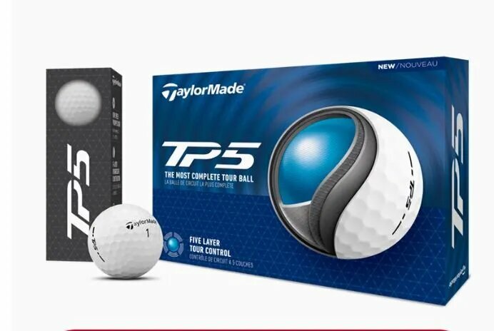 TaylorMade TP5 Golf Ball - The Most Complete Tour Ball - Five Layer Tour Control - New
