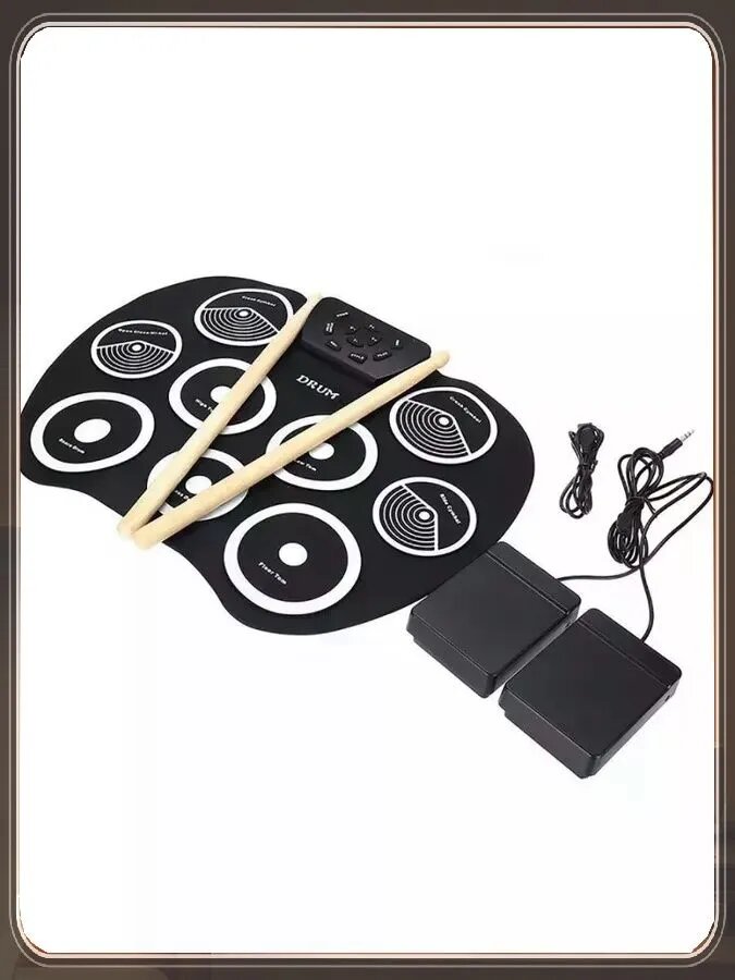 Гибкая электронная ударная установка MusOn G801 / Гибкий барабан / Барабанная установка