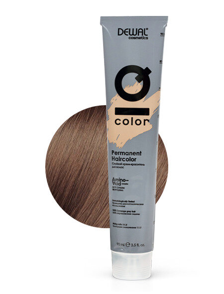Краска для волос перманентная 8.00 (интенсивный светлый блонд) Dewal Cosmetics IQ COLOR, 90 мл