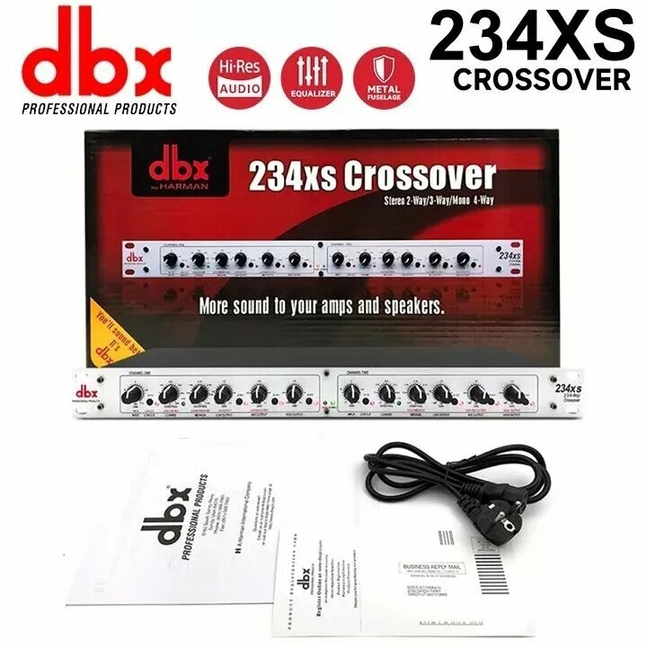 DBX 234XS Сабвуфер электронный кроссовер, 3-х частотный аудиопроцессор