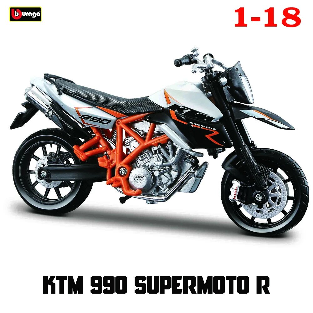 Bburago KTM 990 Supermoto R 1:18, цвет: KTM 990 R