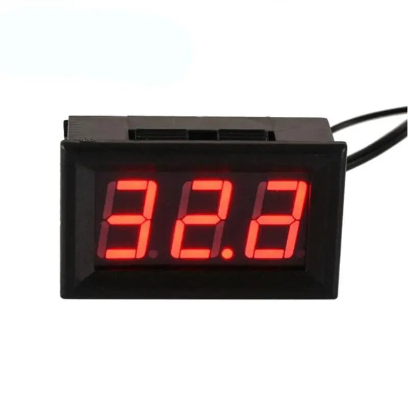 Светодиодный термометр для авто 12V, Цвет: A