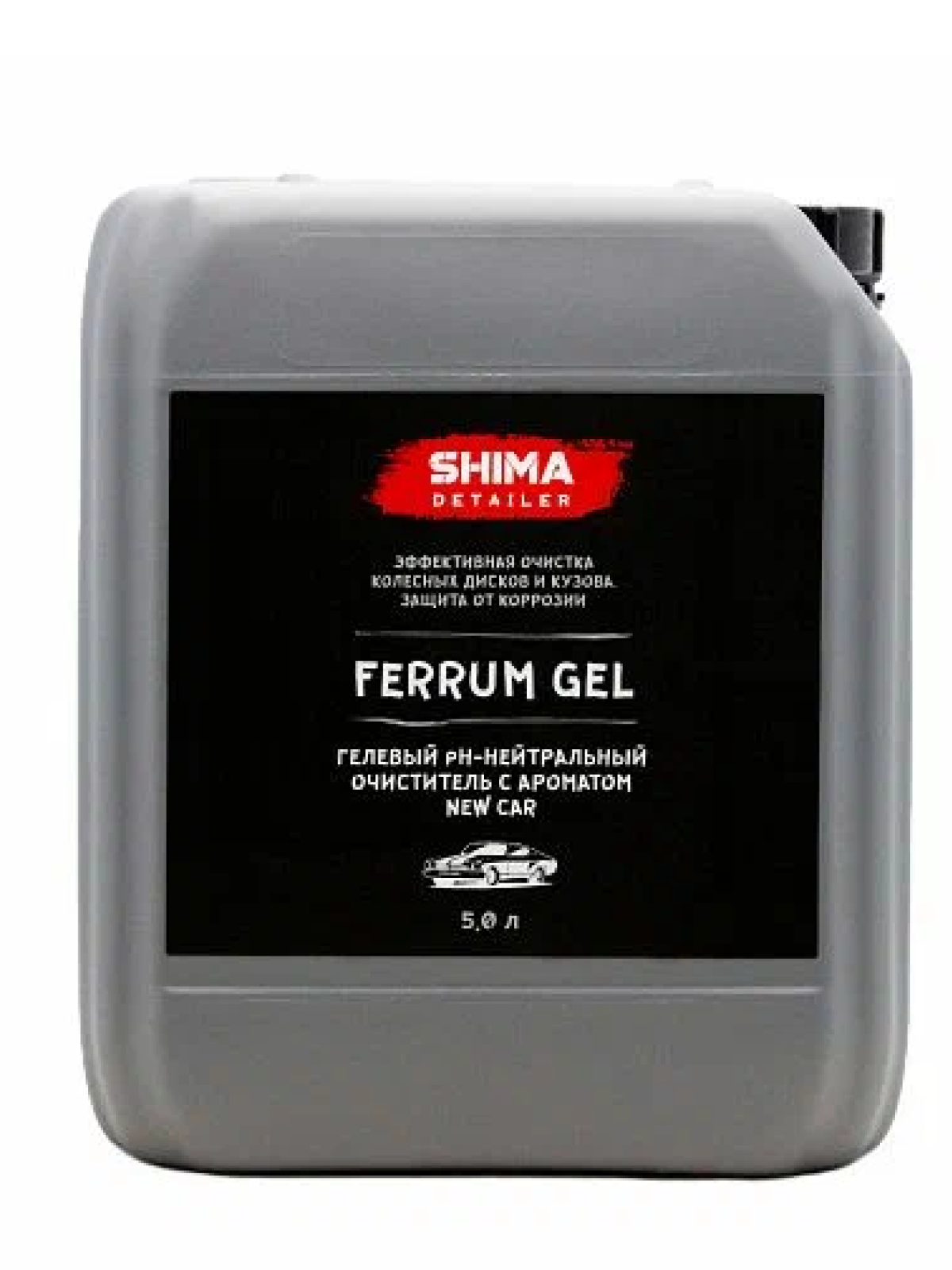 Очиститель дисков и кузова SHIMA FERRUM CAR, гелевый, pH-нейтральный, с индикацией, 5 л