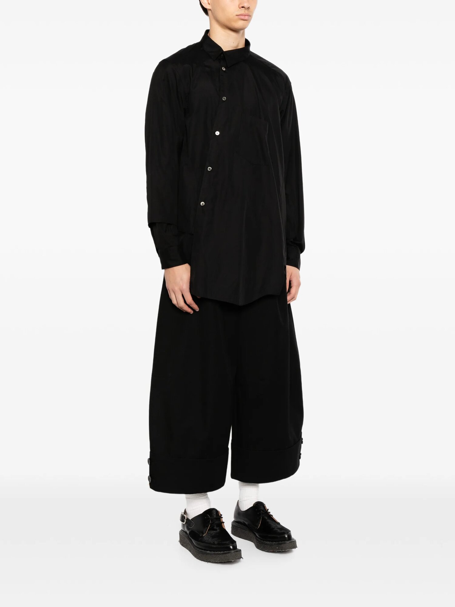 Рубашка COMME des GARCONS Asymmetric button shirt, размер M — фото 1