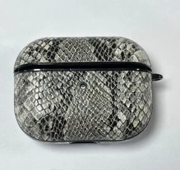 Weeten Чехол для AirPods Pro 2 из искусственной кожи For AirPods 3 2021, Gray