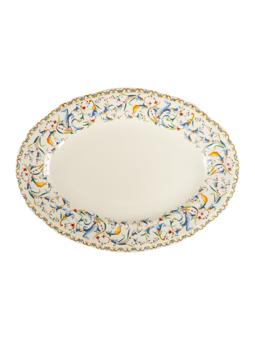 Блюдо овальное Gien Toscana, 39.3x29 см, фаянс, Франция, коллекция Toscana