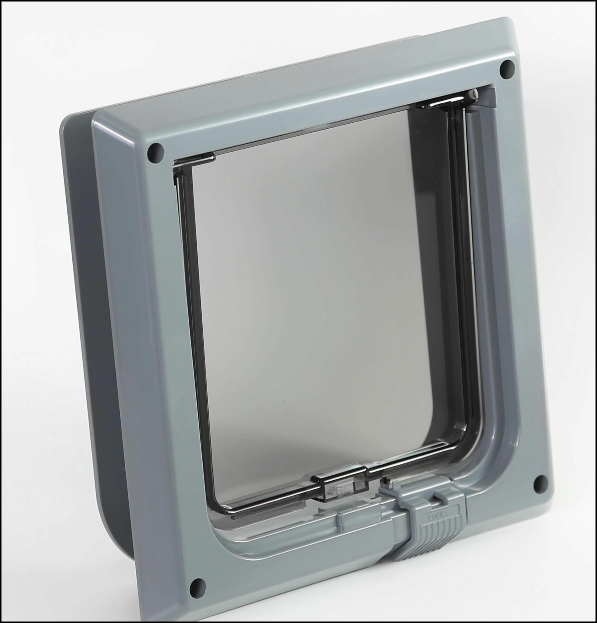 Дверца для кошек барсик Цвет: Серый. Дверка для животных -enj