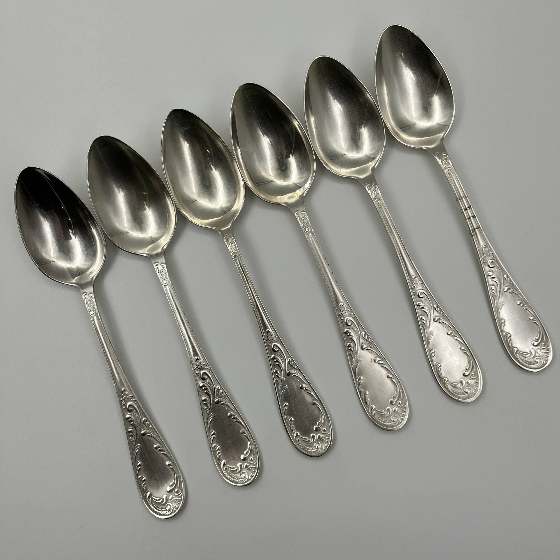 Набор столовых ложек "Пламя" (6 шт.), мНЦ (медь-никель-цинк)