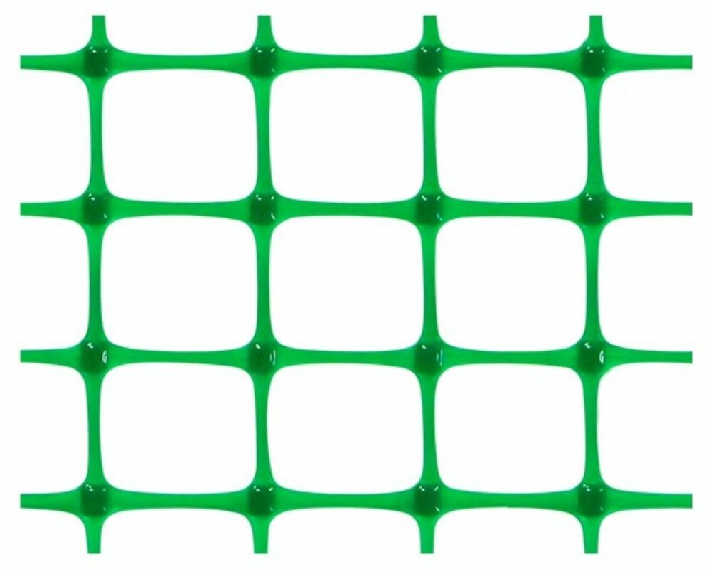 Заборная сетка Протэкт Пластиковая садовая, высота 1,0 м, ячейка 20х20 мм, рулон 20 м, лесной зеленый ЗР-15/1/20