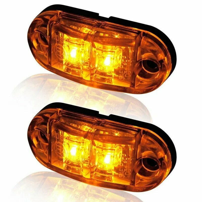 2 шт. LED боковые габаритные огни, желтые