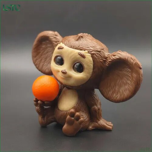 Фигурка чебурашка с апельсином (№1) коллекционная. Игрушка Вкусно и точка