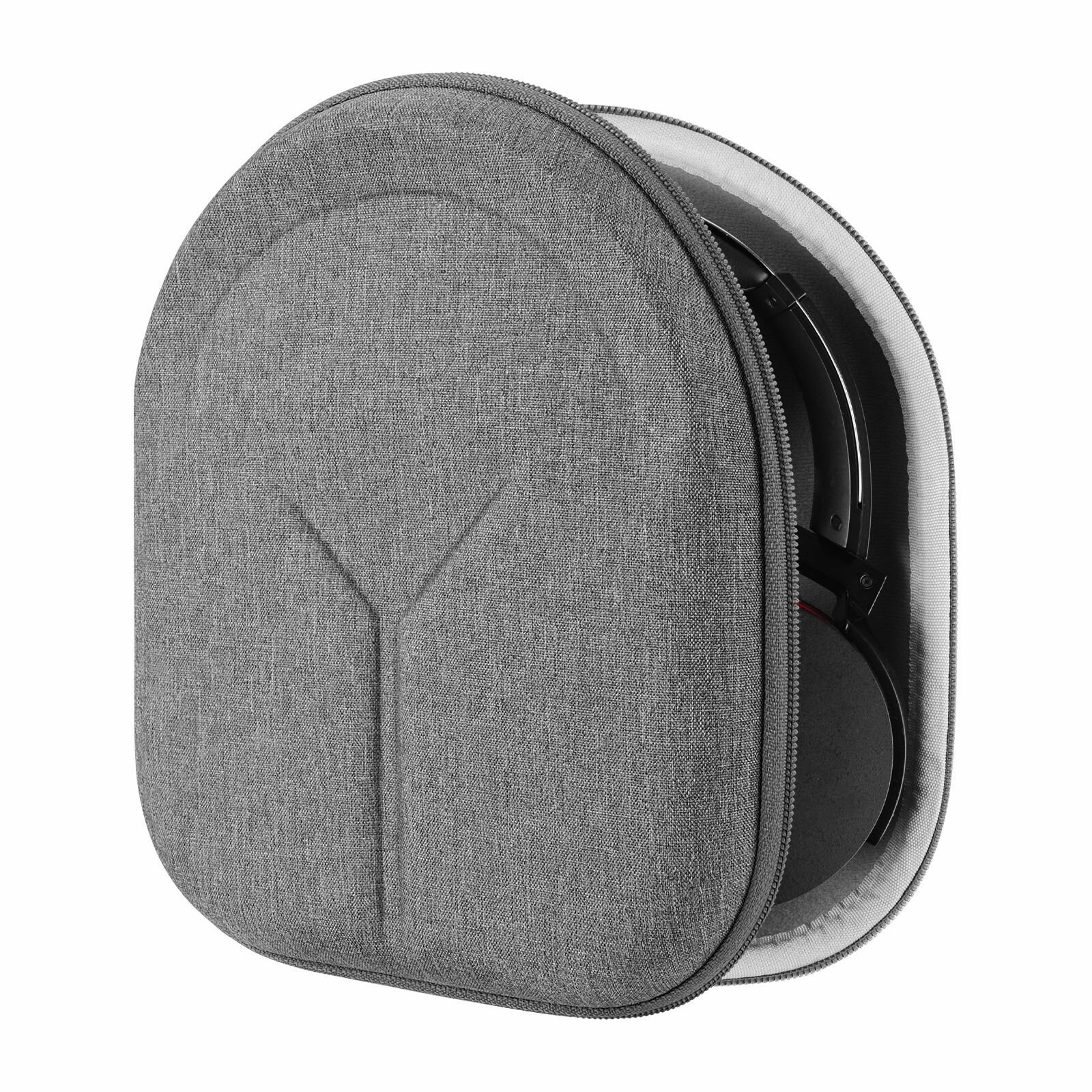 Чехол для наушников, совместимый с чехлом Sony WH-CH720N, 710N, 700N, WH-1000XM4 XM3, WH-XB910N, сменной дорожной сумкой с твердым корпусом и отсеком для хранения кабеля (серый)