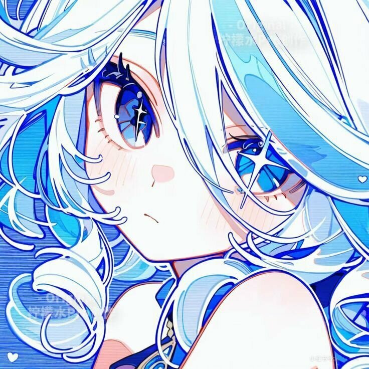 Алмазная Мозаика "Furina Genshin Impact Anime" 40х50 См Алмазная Вышивка / Картина Стразами Подарков / Украшения