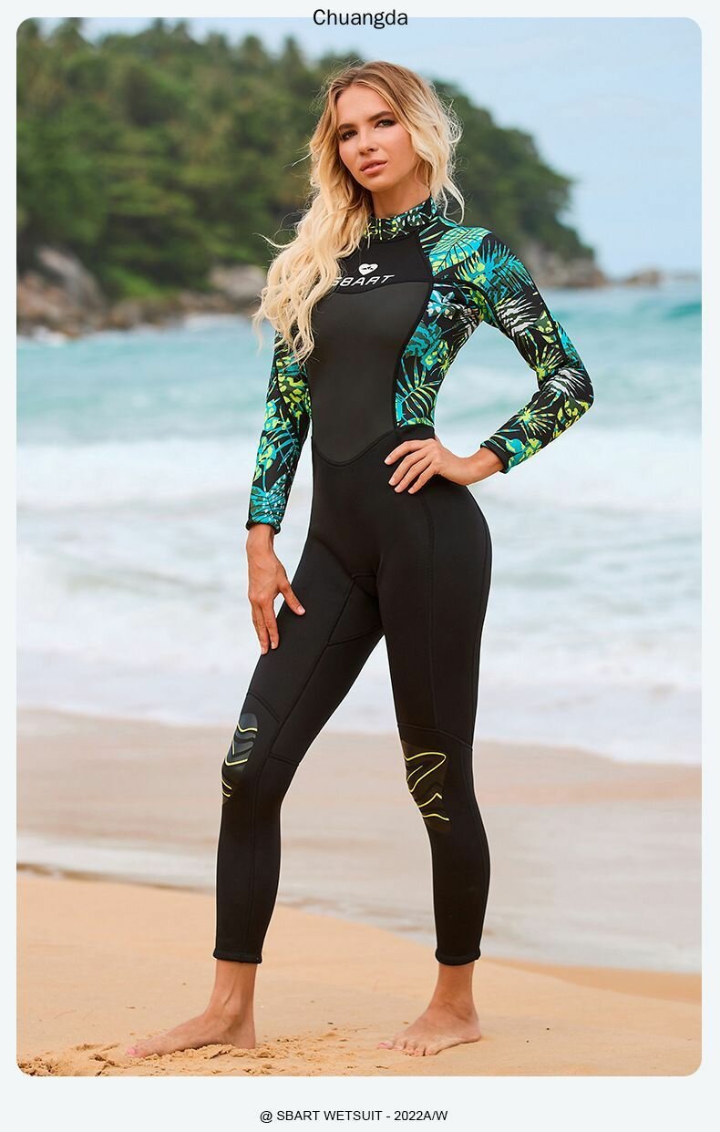 Гидрокостюм для плавания/Теплый костюм для серфинга с антифризом из неопрена толщиной 3 мм TuochuangHangshop