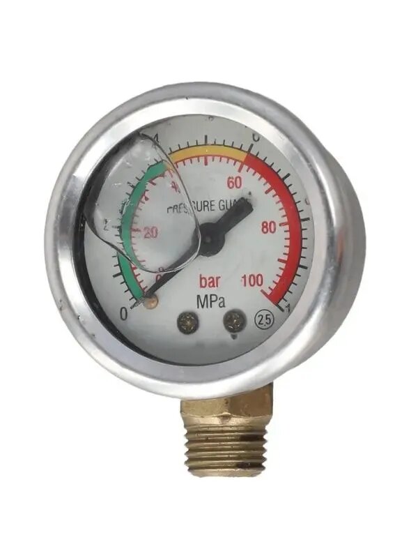 Манометр плунжерного насоса с тремя цилиндрами
