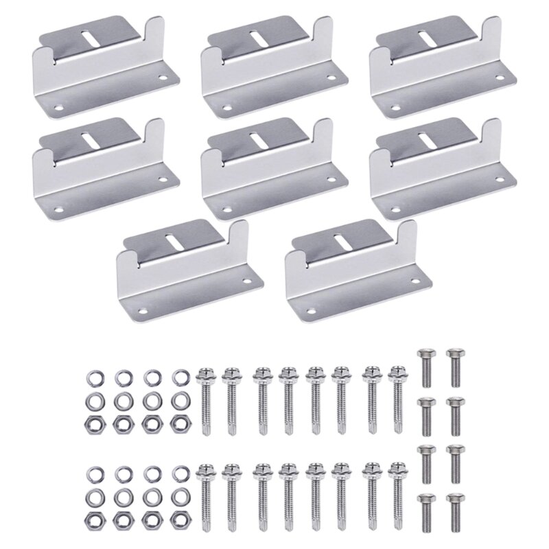 Кронштейны для крепления панелей Solars из алюминиевых сплавов для легкой установки на крыше или стене Поддерживают панели любого размера