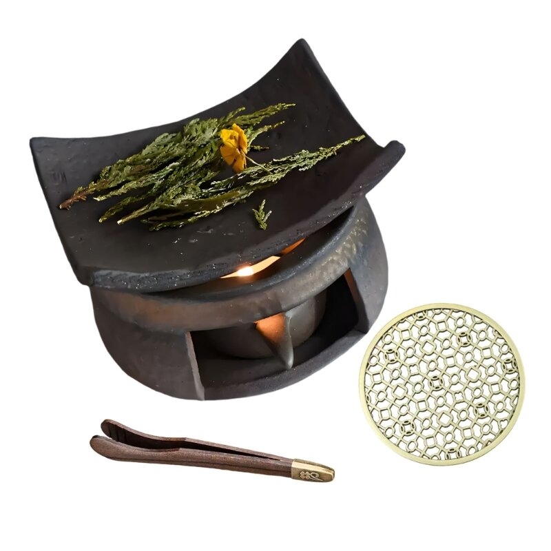 Элегантные Керамические Ароматизированные Держатели Грелки Для Чая Расплавитель Воска Для Релаксации И Медитаций Многофункциональное Украшение Дома