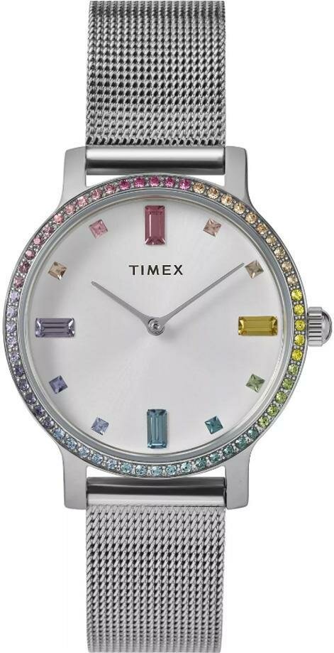 Наручные часы TIMEX, серебряный — фото 1