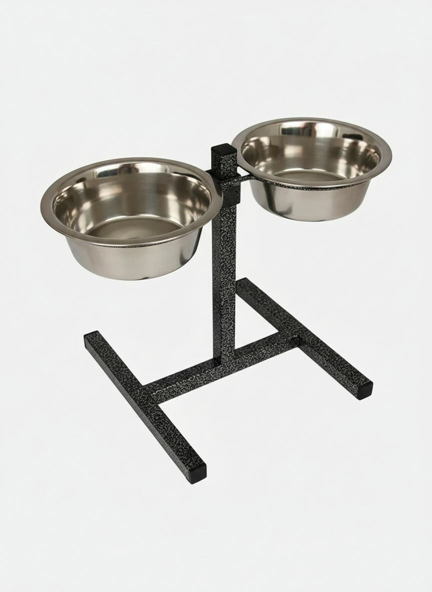 Стойка с двумя мисками для собак 4 л