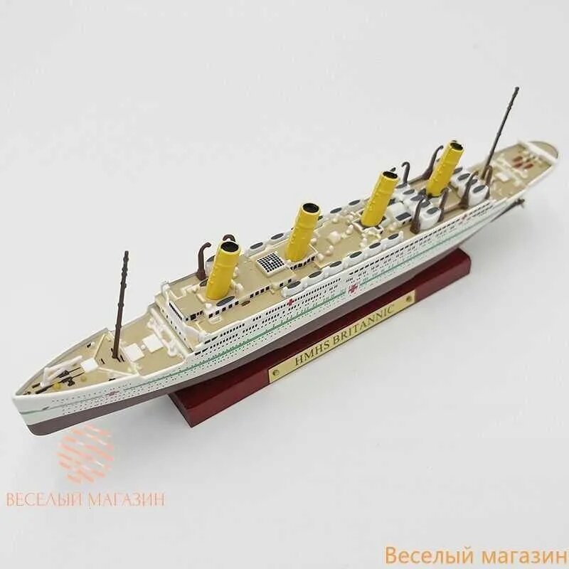 Масштабная модель HMS Britannic, металлическая игрушечная машинка для коллекционеров, 21.3 см — фото 1