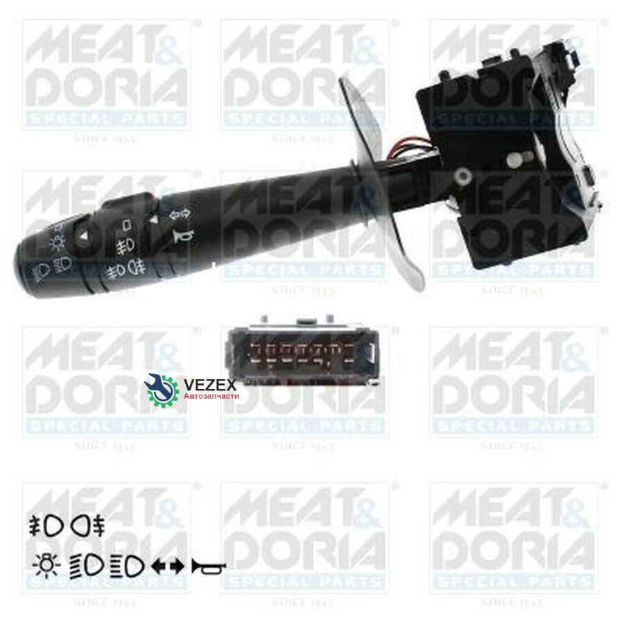 MEATDORIA 23517 переключатель света подрулевой!\ Renault Logan/Sandero 1.4/1.6/1.5dCi 04>