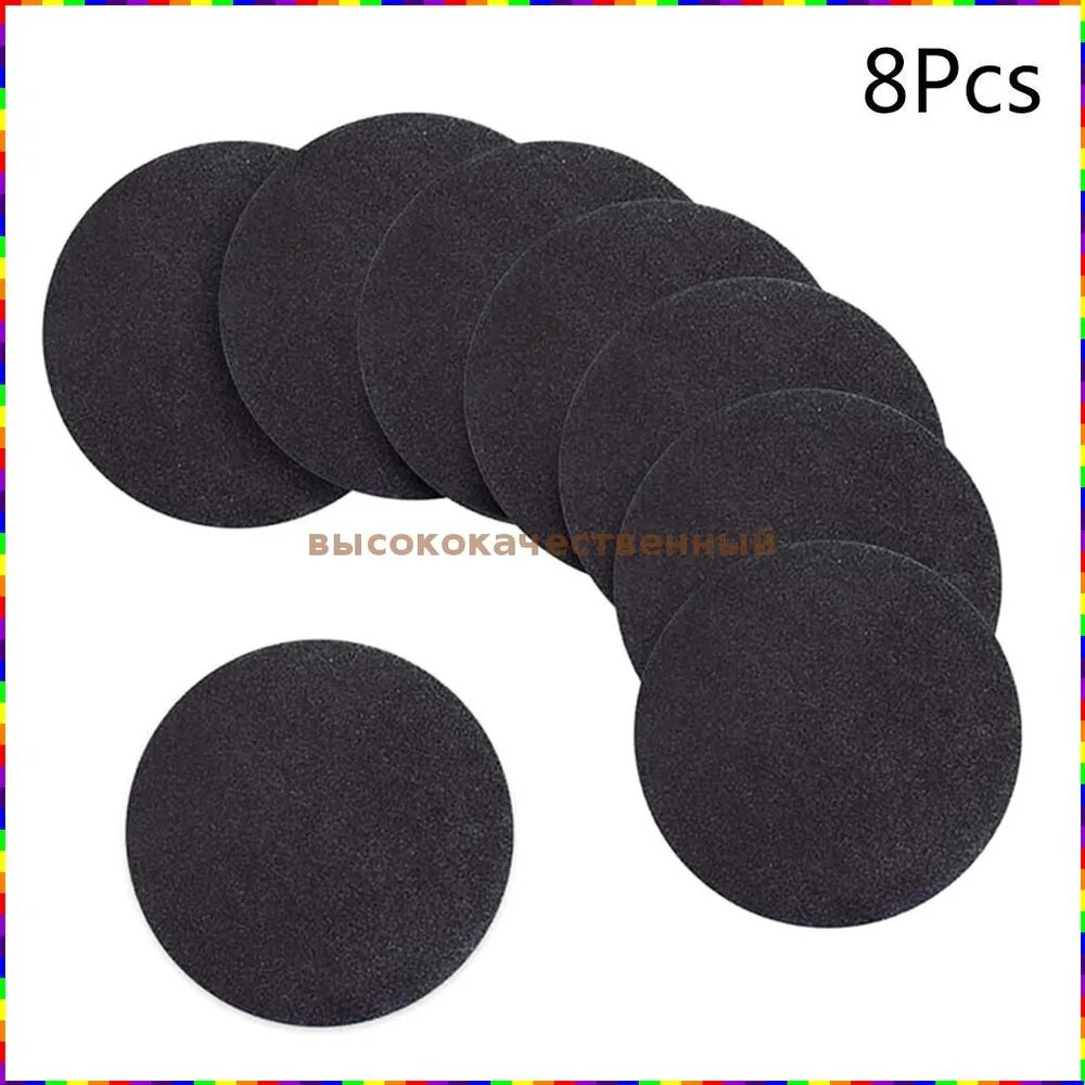 Новинка высокого качества — набор из 8 прочных круглых черных картонных заготовок для творчества!