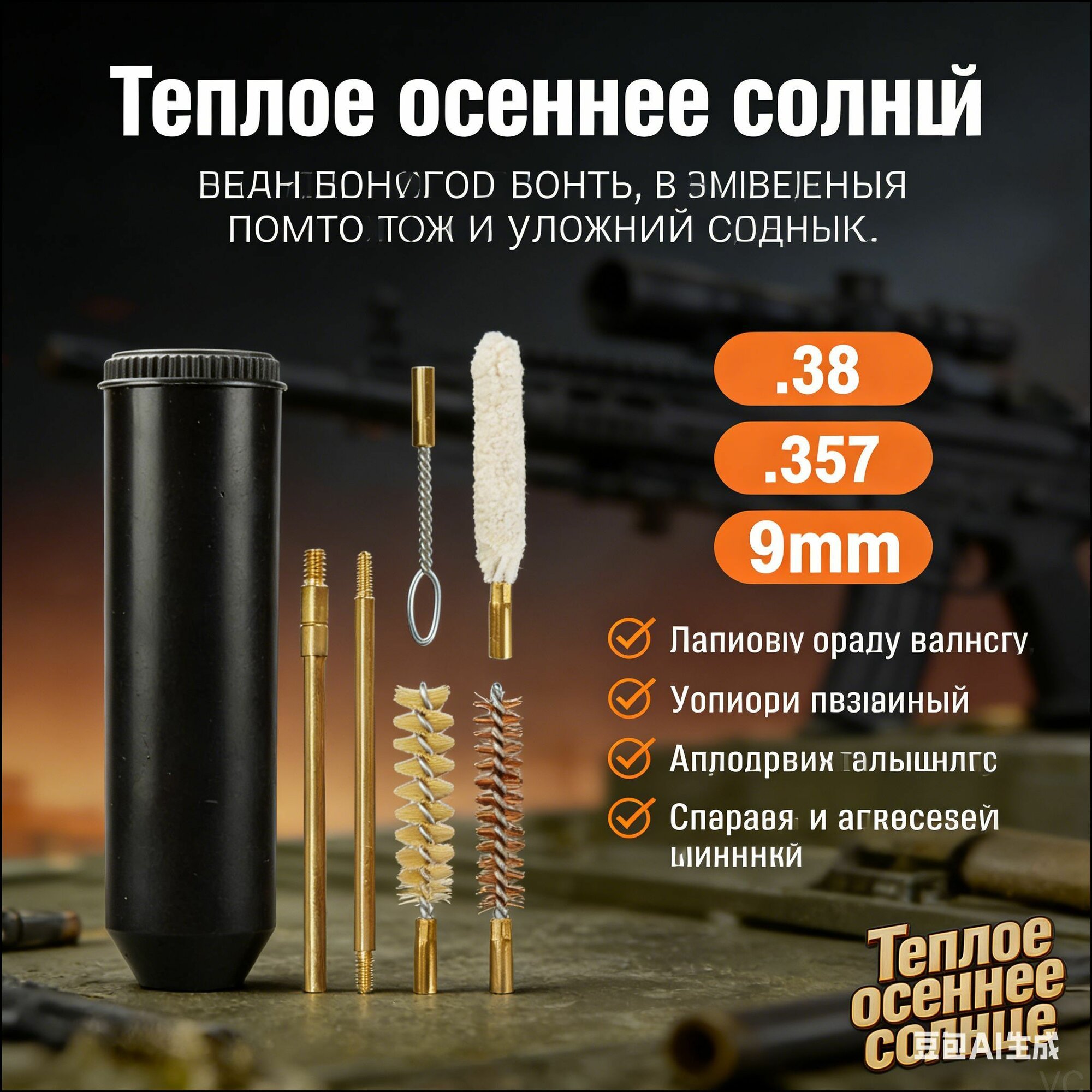 НЧ-9 / Набор для чистки оружия (пистолета) 9 мм