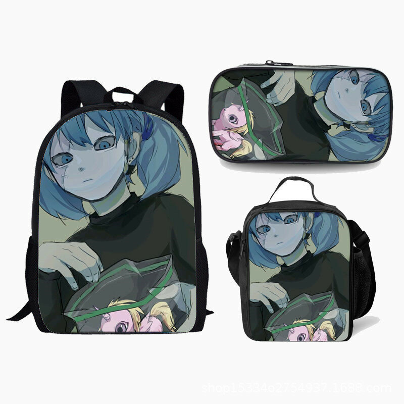 Sally face набор рюкзаков 3 шт с большим объемом нейлон дизайн для ежедневных поездок и школы размер 5