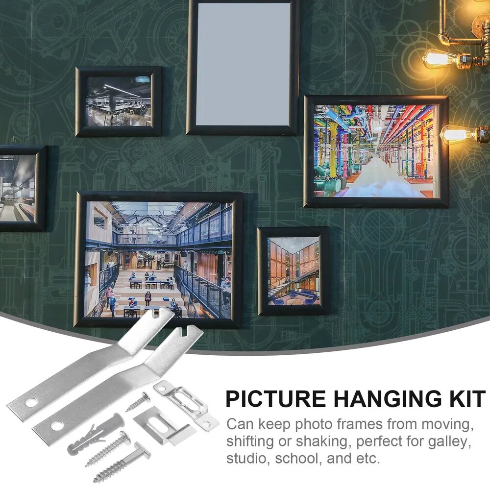Крючки Для Подвешивания Картин, Защитные Крепления, Из Железа, 2 Комплекта