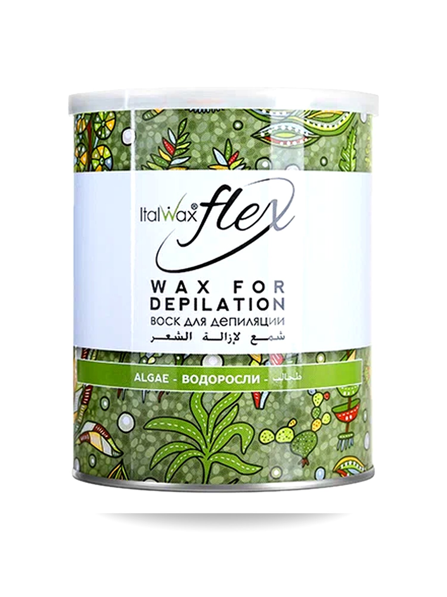 Воск ItalWax Flex "Водоросли", для всех типов волос, тёплый, 800мл