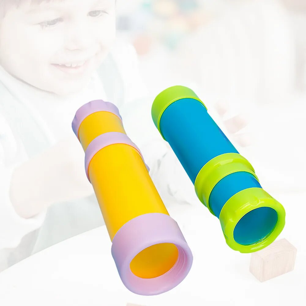 Игрушечный детский телескоп со съемными деталями в наборе 2 шт для игр