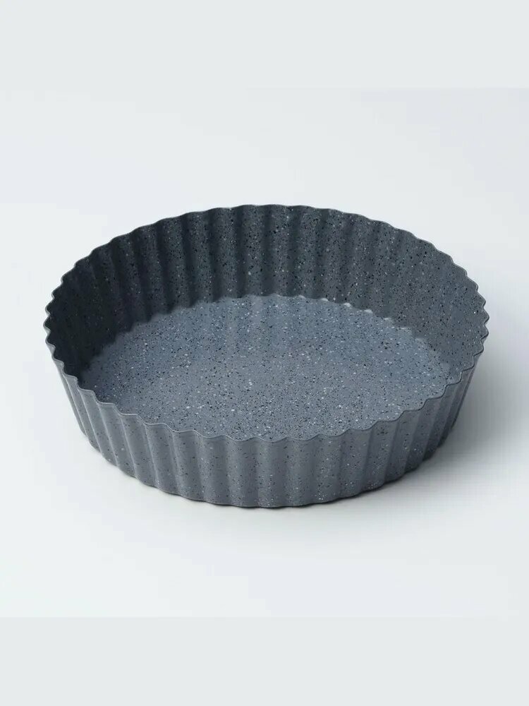 Форма для выпечки Доляна «Элин Мрамор», d=24 см, разъёмная, антипригарное покрытие, серая