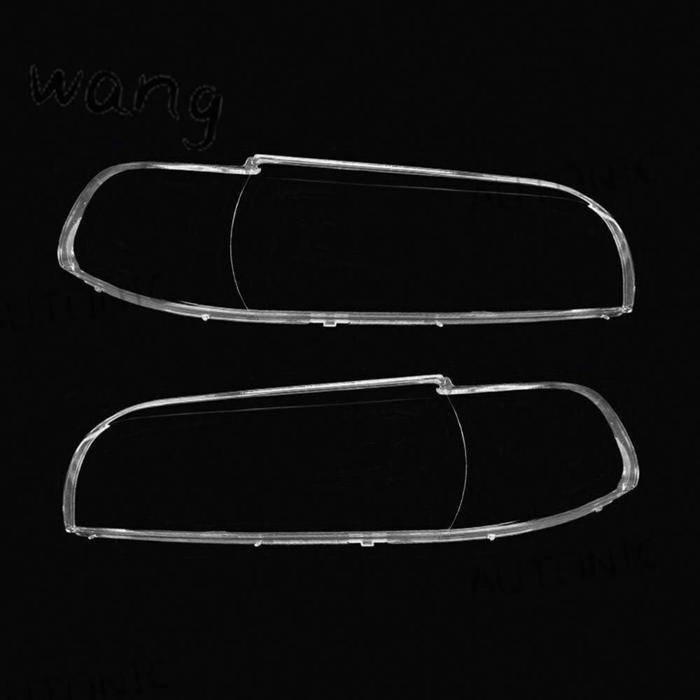 Стекла для фар BMW 5 серии E39 дорест. 1995-2000 (Комплект 2шт), стекла фар БМВ Е39