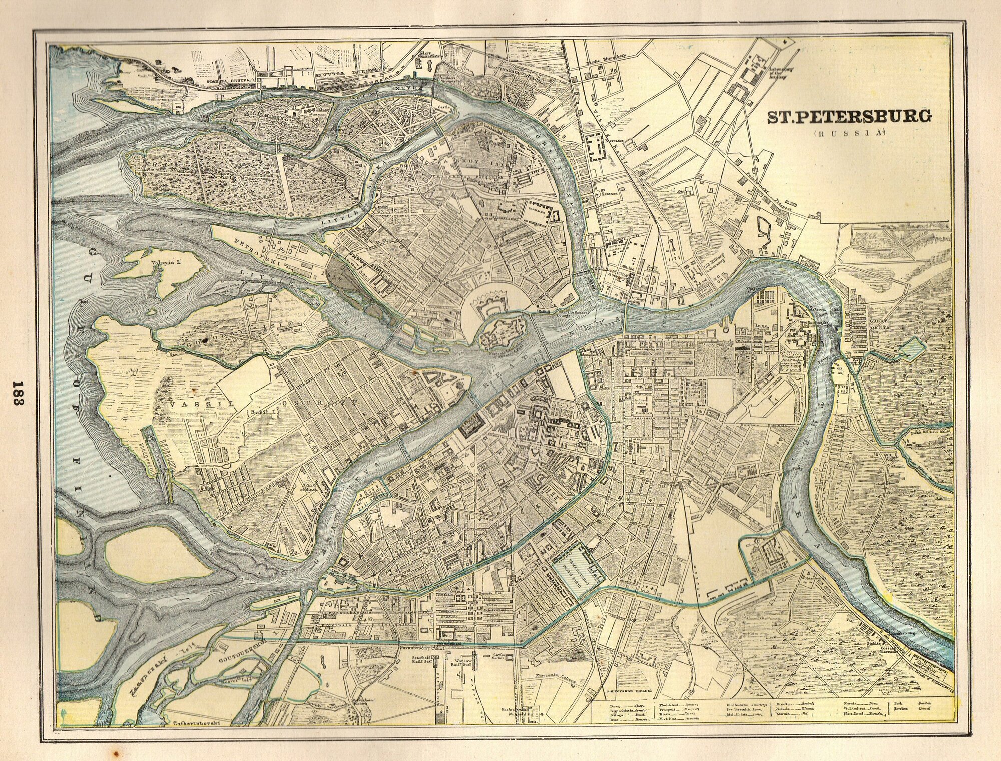 Постеры на стену "Санкт Петербург 1901г", 50х70см