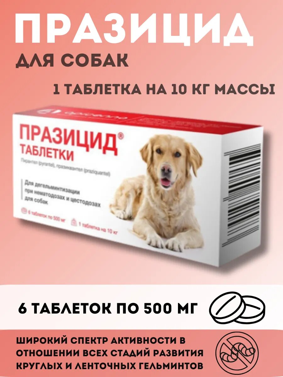 Празицид для собак, таблетки, № 6