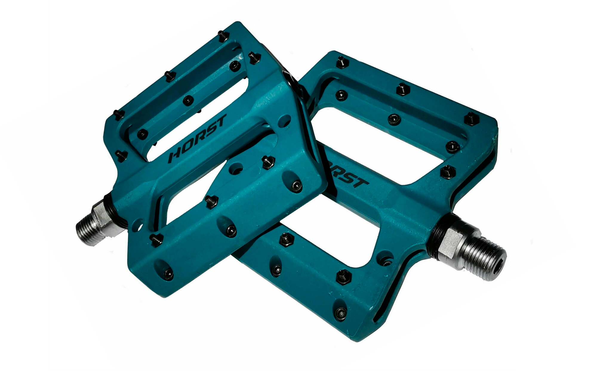 Педали для велосипеда HORST H601 Корпус нейлон, промподшипники, ось Cr-Mo. Цвет: Синий