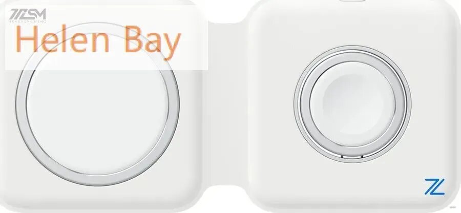 Беспроводная зарядка MagSafe 15 Вт со встроенным кабелем бел